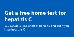 Free home testing kits for Hepatitis C
